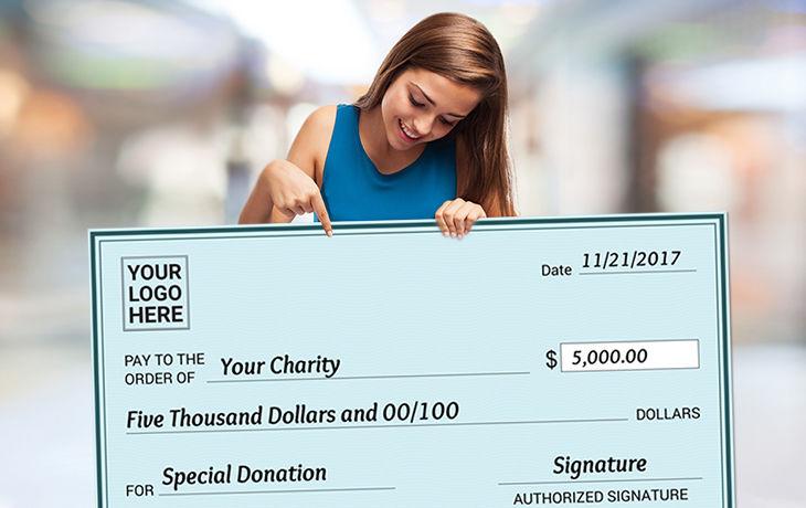 Giant & Large Check Printing | Stigler Printing